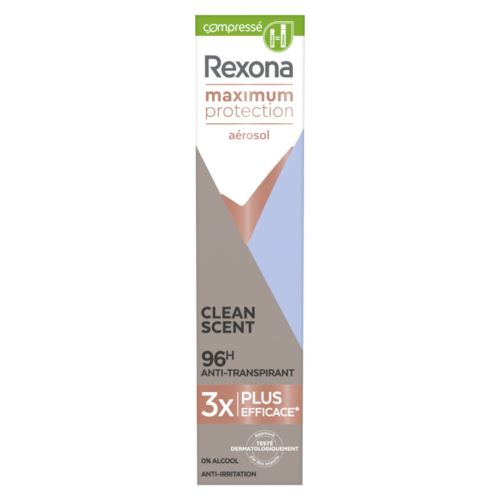 Hind | Déodorant Rexona Maximum Protection Clean Scent 96h 100 ML ...